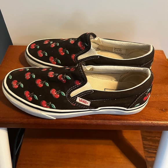 Vans | Shoes | Cherry Print Slip On Vans | Poshmark